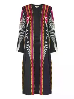 TEMPERLEY LONDON Romina Embroidered Coat - Black
