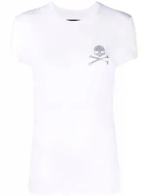Philipp Plein Rhinestone Skull T-shirt
