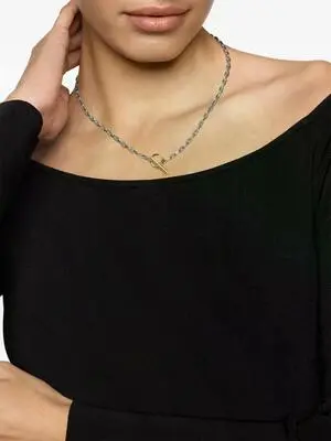 David Yurman Sterling And 18kt Yellow Gold Cable-link Chain Necklace