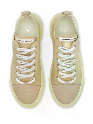 GIUSEPPE ZANOTTI Lace-up High-top Sneakers - Neutrals