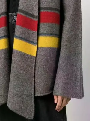 Frenckenberger Cashmere Cardigan With Horizontal Stripes