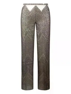 CIRCUS HOTEL Sequined Flared Trousers
