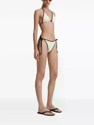 TOTEME Stripe Tie Bikini Bottoms - Neutrals