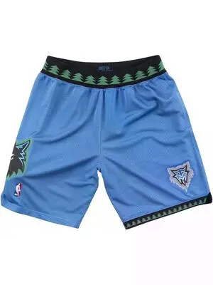 Mitchell & Ness Minnesota Timberwolves 2003/04 Authentic Road Basketball Shorts - Blue