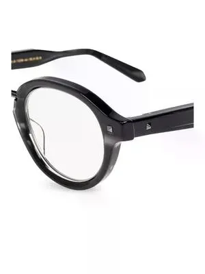 Valentino Garavani Studded Round Frame Eyeglasses