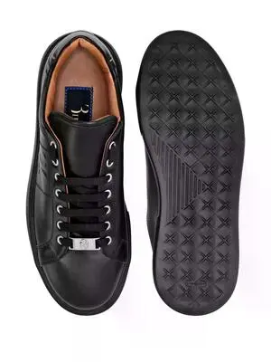 BILLIONAIRE Nappa Leather Low-top Sneakers - Black
