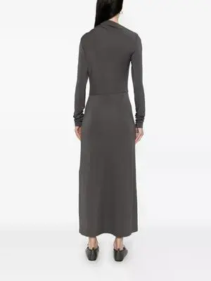 TOTEME Long Sleeve Draped Jersey Dress