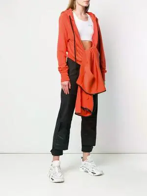 BEN TAVERNITI UNRAVEL PROJECT Tie Front Jacket - Orange