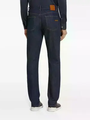 Zegna Roccia Rinse-washed Straight Leg Jeans - Blue