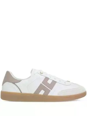 Elisabetta Franchi Leather Lace-up Sneakers - White