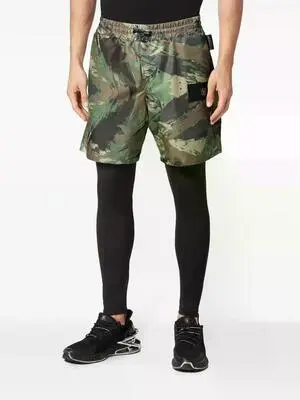 PLEIN SPORT Camouflage-print Layered Track Pants