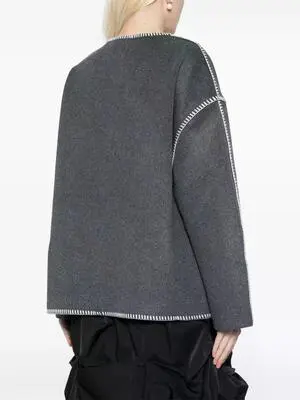 TOUT A COUP Stitch-detail Wrap Jacket