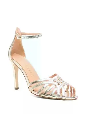 THE SELLER 100mm Heeled Sandals - Gold