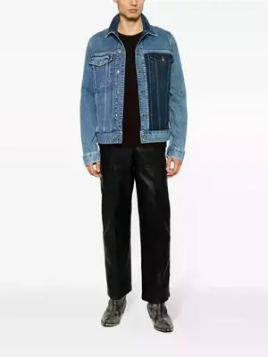Zadig&Voltaire Colour-block Stretch-cotton Denim Jacket