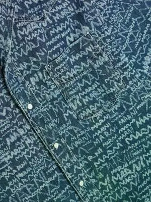 Marni Logo Western Denim Shirt