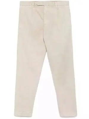 DELL'OGLIO Pleat-detail Trousers - Neutrals