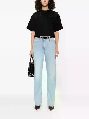 Elisabetta Franchi Embroidered T-shirt - Black
