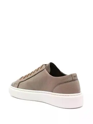 DOUCAL'S Crystal-embellished Calf Leather Sneakers
