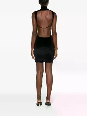 Gcds Logo Plaque High-neck Minidress