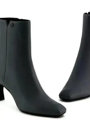 Armani Exchange Logo Plaque Ankle Boots