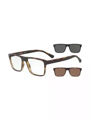 Emporio Armani Tortoiseshell-effect Glasses