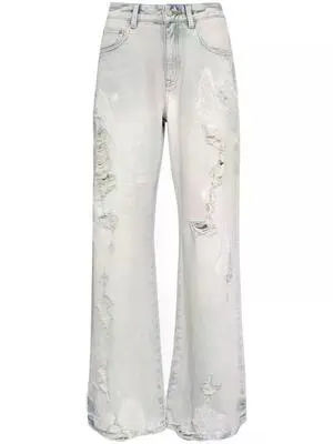 JNBY Distressed Wide-leg Jeans - Blue