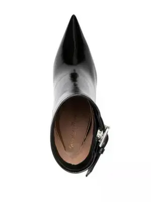 GIANVITO ROSSI 95mm Leather Ankle Boots
