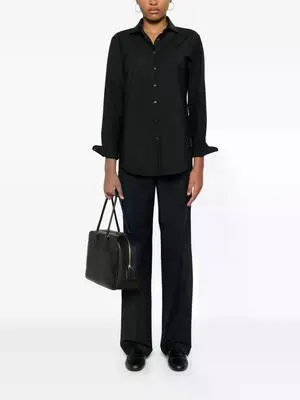 DRHOPE Classic Collar Wool Blend Shirt