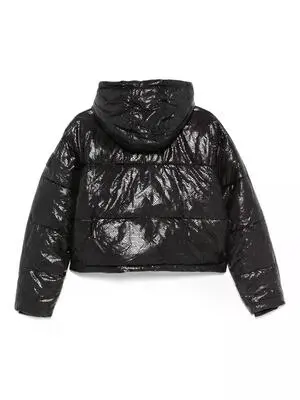 Dkny Cropped Jacket With Embossed Crosswalk Print