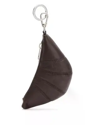 LEMAIRE Mini Croissant Keyring Brown