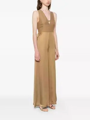 TWINSET Long Satin Jumpsuit