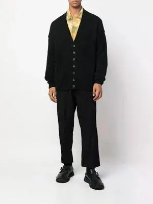 UMA WANG Drop Crotch Wool Blend Trousers