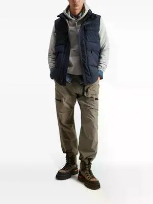 Woolrich Garment-dyed Quilted Gilet - Blue
