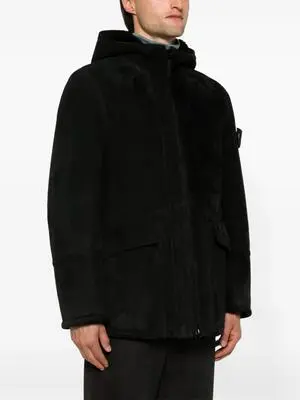 Stone Island Hooded Suede Jacket