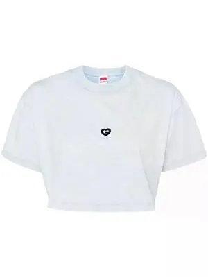 GROUND ZERO Logo Appliqué Cropped T-shirt