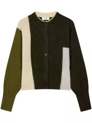 STUDIO TOMBOY Colour-block Cardigan - Green