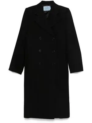 Prada Virgin Wool Coat - Black