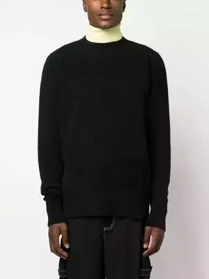 OAMC Logo-print Wool Jumper - Black