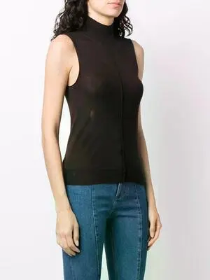 Amiri High Neck Cashmere Vest