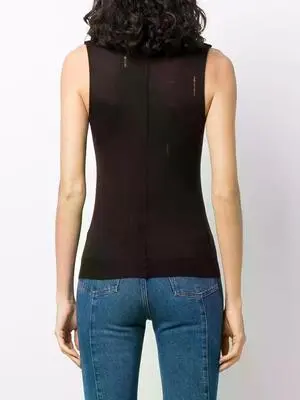 Amiri High Neck Cashmere Vest