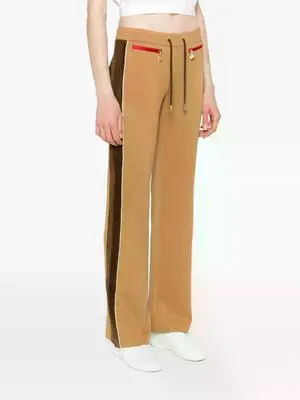 Casablanca Chenille Panelled Track Pants - Brown