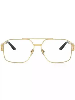 Versace Pilot-frame Glasses - Gold