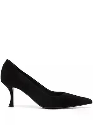 FERRAGAMO 55mm Suede Pointed Toe Pumps