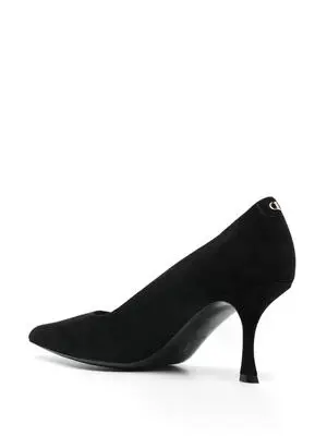 FERRAGAMO 55mm Suede Pointed Toe Pumps