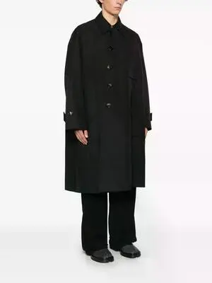 SONGZIO Charcoal Balmacaan Coat