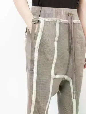 Boris Bidjan Saberi Tape-detail Drawstring Track Pants