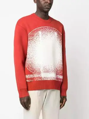 A-COLD-WALL* Graphic Print Knitted Crew Neck Sweatshirt