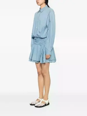 B+AB Denim Dress With Classic Collar