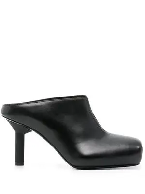 ALAINPAUL 70mm Leather Mules - Black