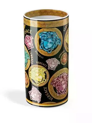 Versace Medusa Amplified Medium Vase - Black